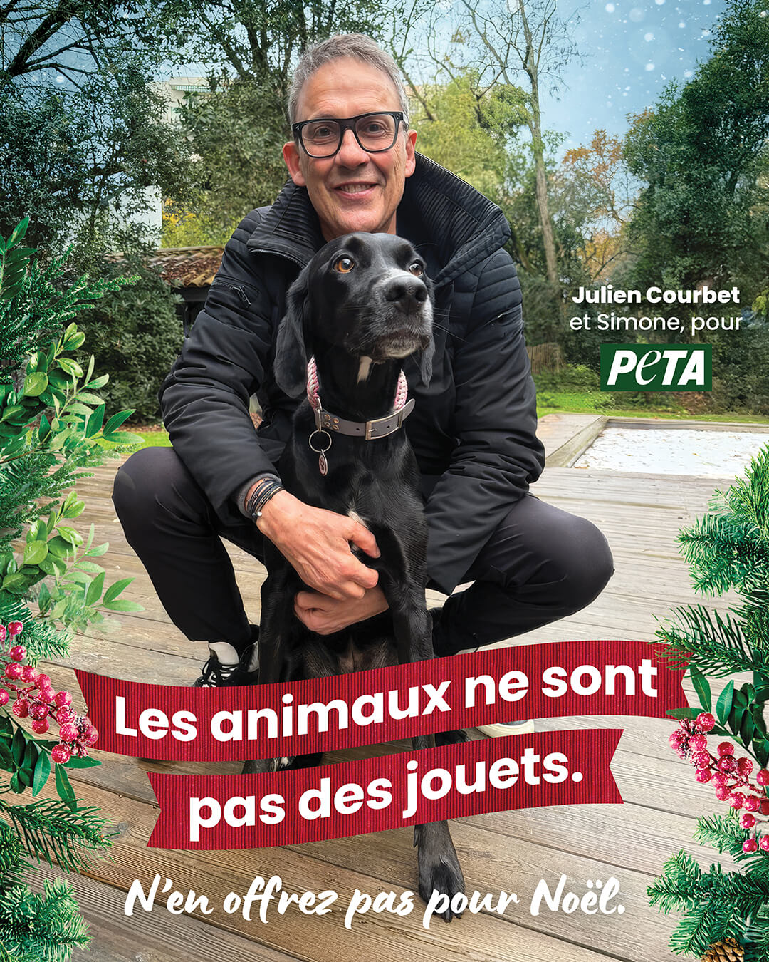 « Un animal n’est pas un cadeau » : Julien Courbet - PETA France